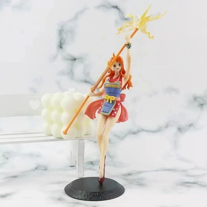 Nami Anime Action Figure Toy Modelo, Weather Stick, Bola De Espuma De ...