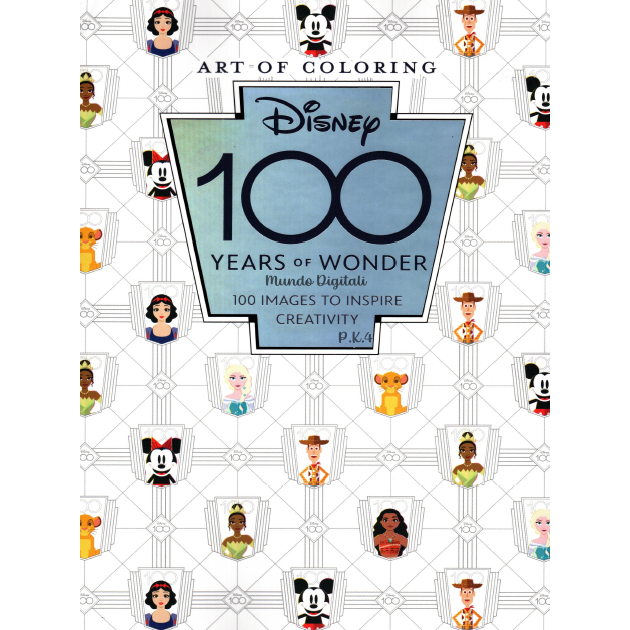 LIVRO DE COLORIR 100 ANOS DISNEY 90 ou 75 Gramas Folhas Soltas ou ...