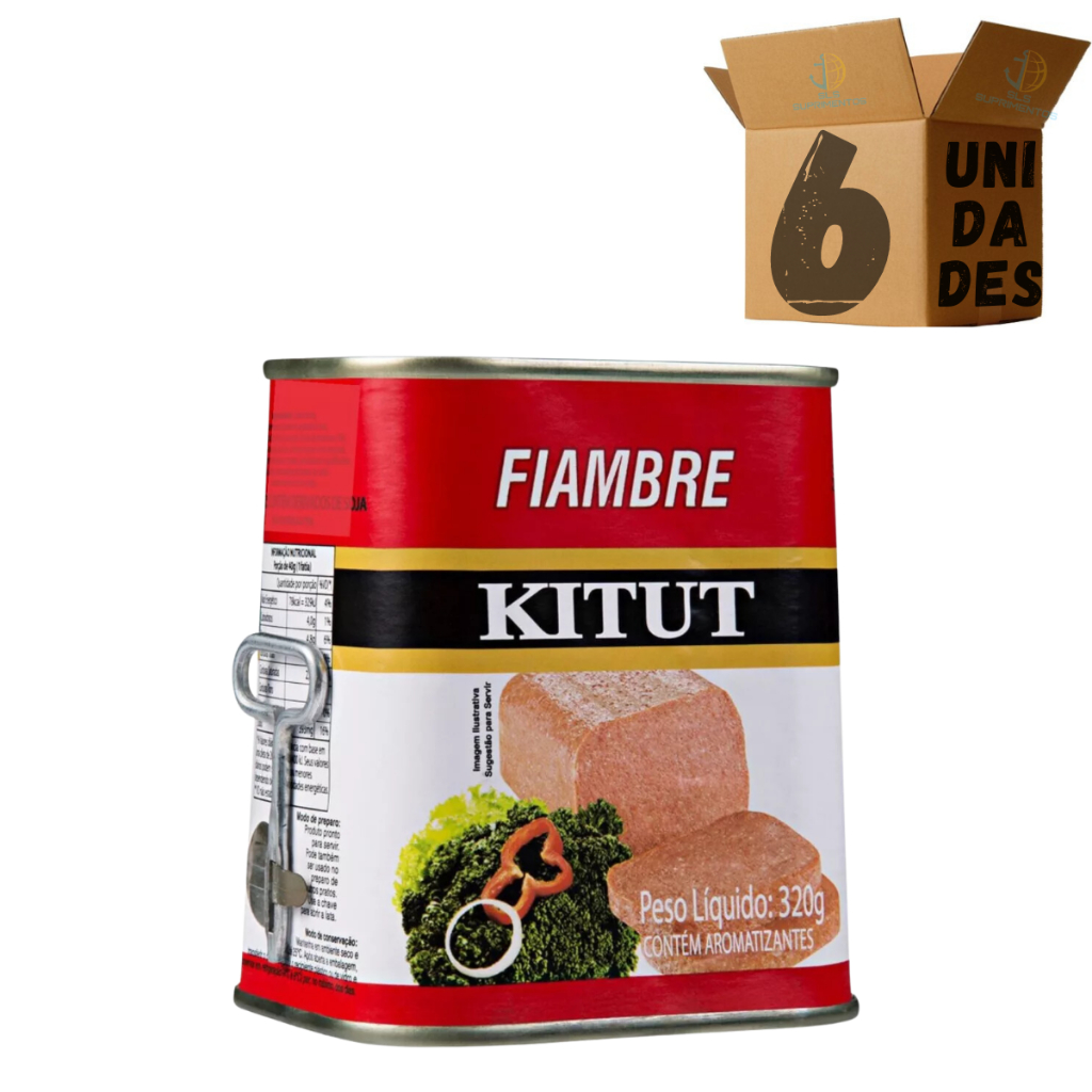 Kit 6 Kitut Fiambre Bovino Enlatado 320g | Shopee Brasil