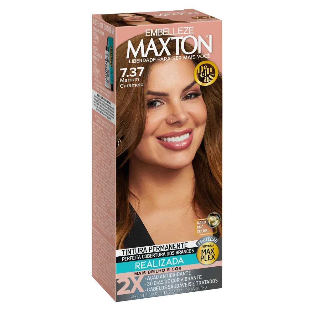 MAXTON 7.37 MARROM CARAMELO - EVELYN REGLY | Shopee Brasil