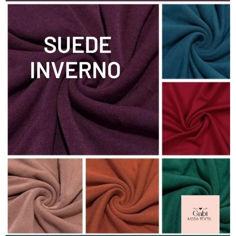 Tecido Malha Suede Camurça Aveludado Excelente Qualidade 3 Metros x 1 ...