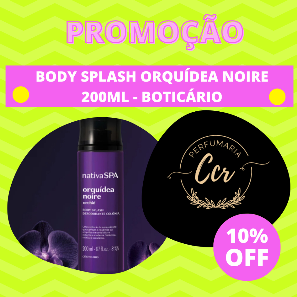 Body Splash Nativa Spa Orquídea Noire 200ml - Boticário | Shopee Brasil