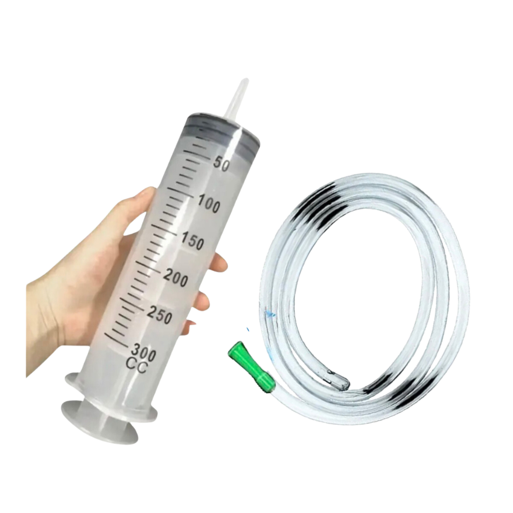 Seringa 300 Ml ,grande Capacidade Com Mangueira. | Shopee Brasil