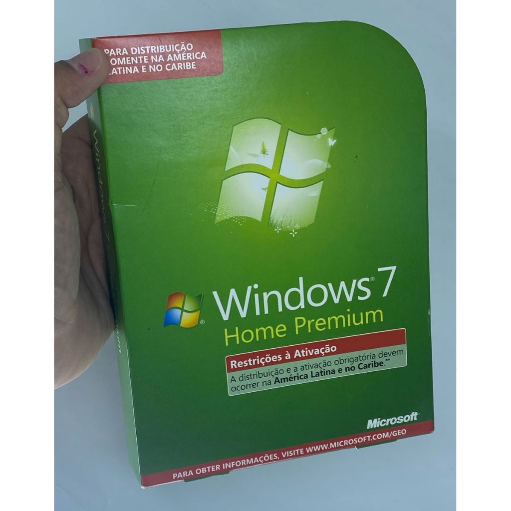 Windows 7 Home Premium 32 E 64 Bits na caixa ORIGINAL | Shopee Brasil