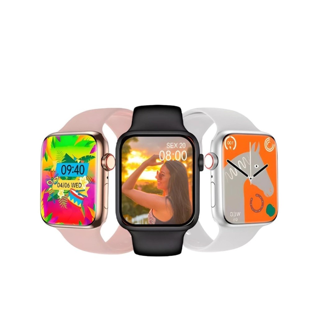 Smartwatch W59 Mini Pro 41mm Microwear Original GPS, NFC, Faz e Recebe ...