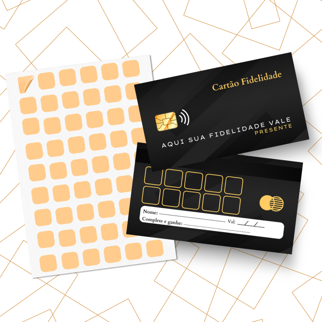 50 unidades Cartão Fidelidade + 500 selos para marcar fidelidade do ...