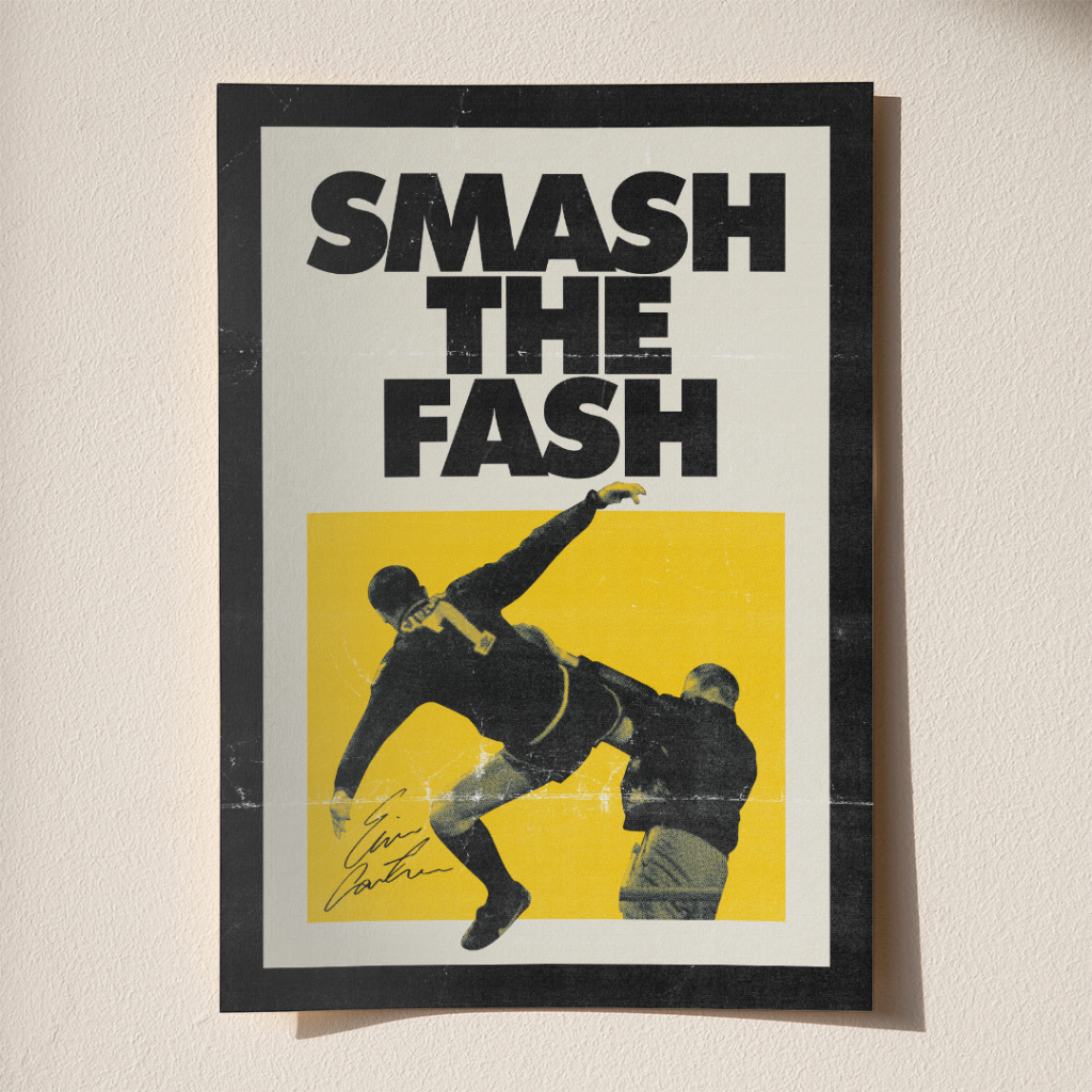 Poster Eric Cantona • Smash The Fash (Antifa) • A3 | Shopee Brasil