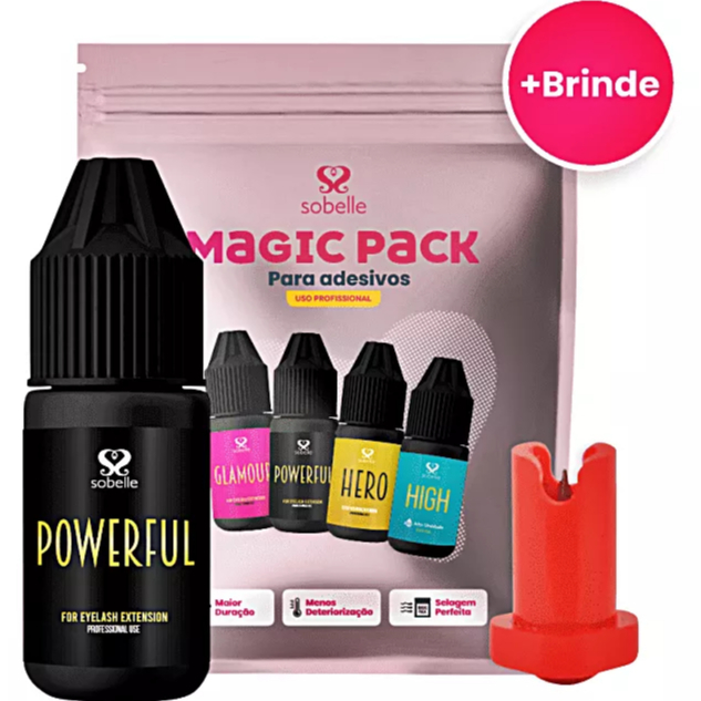 Cola Adesivo Sobelle Powerful 3ml 5ml Alongamento Extensão de Cílios. | Shopee Brasil