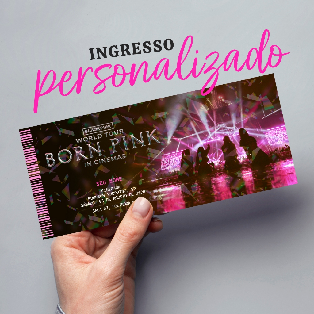 Item colecionável personalizado - BLACKPINK World Tour - Born Pink in Cinemas | Shopee Brasil