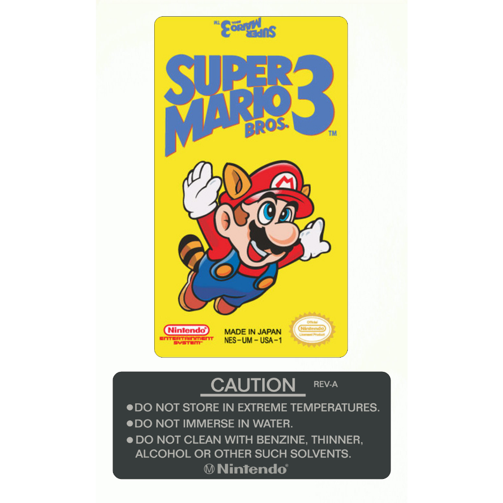 Super Mario Bros 3 - Label Adesiva P/ Cartucho De Nes 8bits | Shopee Brasil