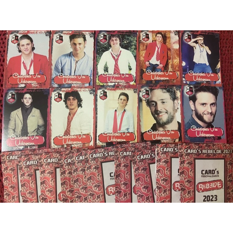 Lote Christopher Uckermann Ucker Completo Cards Rebelde RBD 2023 + 10 ...