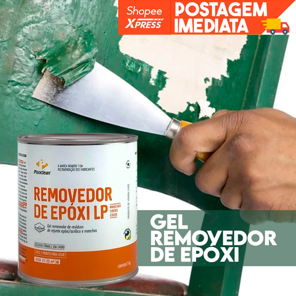 Limpador De Epoxi tira Rejunte Epoxi E Manchas- 1kg | Shopee Brasil