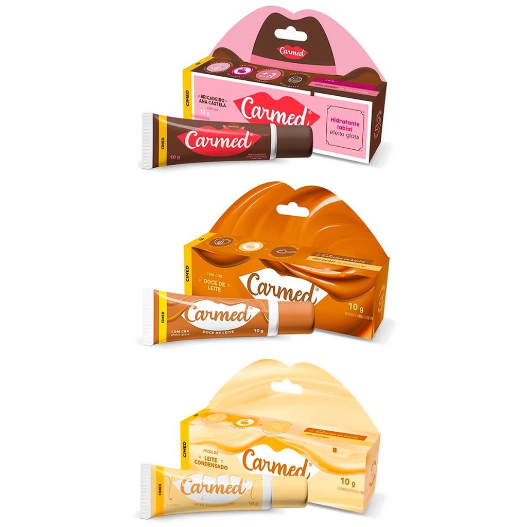 Kit 2x Carmed Hidratante Labial Efeito Gloss Linha Doces Ana Castela Boiadeira 10g Cimed ...