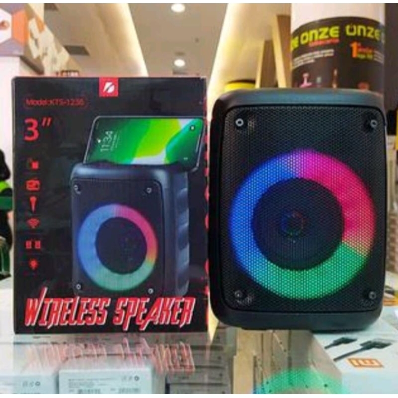 Caixa De Som Bluetooth Rgb Wireless Speaker C/ Suporte KTS-1236/D-3138 ...