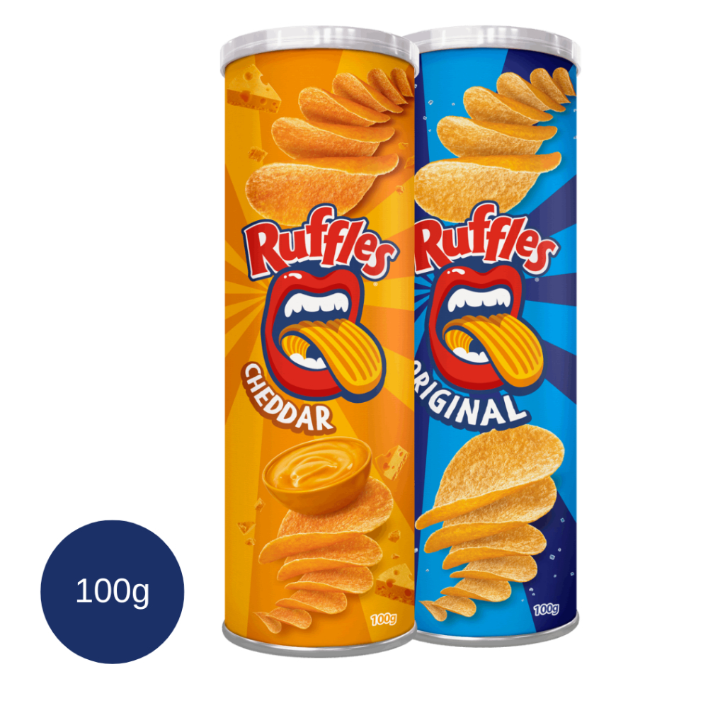 Batata Ruffles Ondulada Tubo - 100g | Shopee Brasil