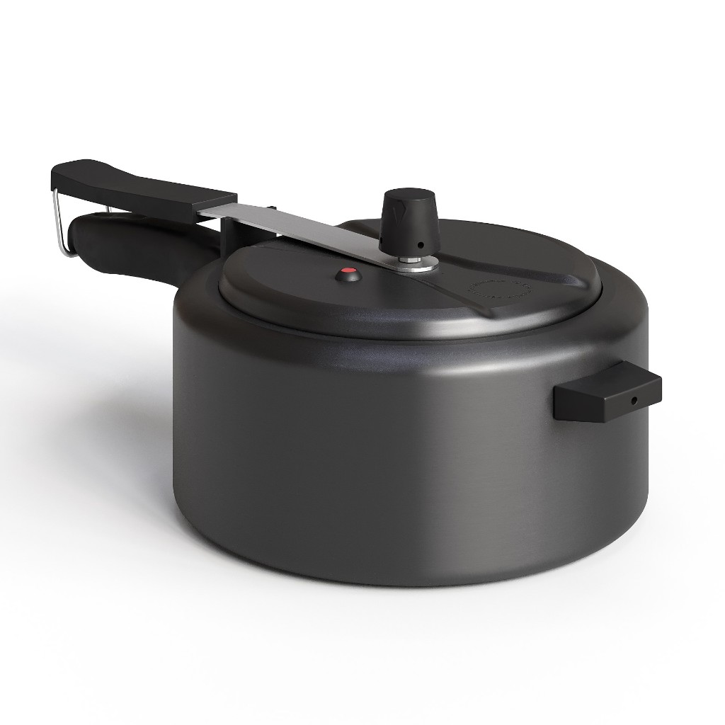 Panela Preta Panela De Pressão 2,5 Litros Cozinha Caldo Sopa Alumínio ...