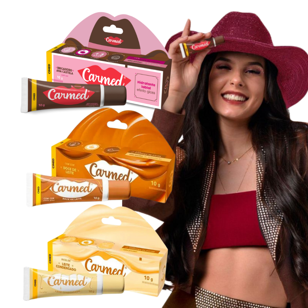 CARMED ANA CASTELA 10G HIDRATANTE LABIAL | Shopee Brasil