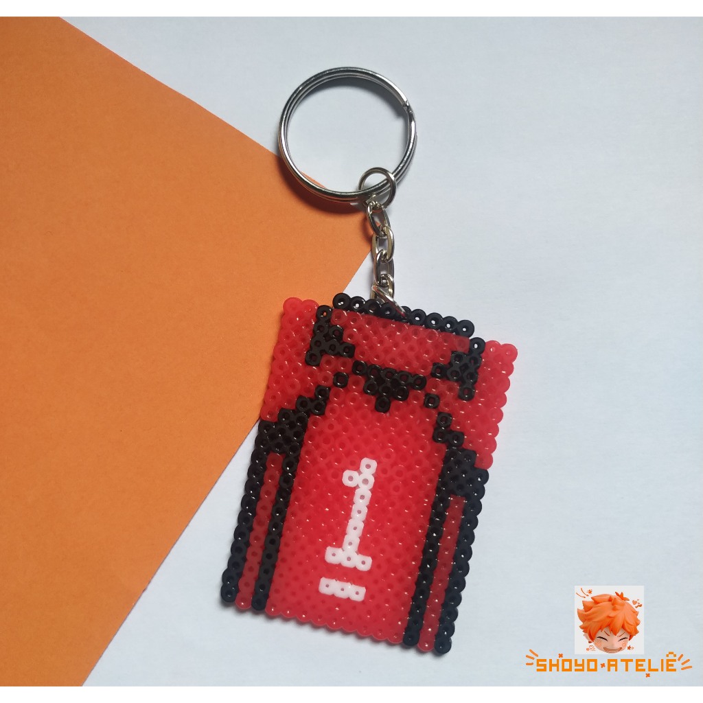 Chaveiro Haikyuu Nekoma Uniforme Pixel Art Hama Perler Beads (Kuroo ...