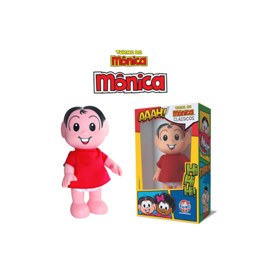 Boneca Turma da Monica - Monica Classica 25 Cm Vinil Sid Nyl | Shopee ...