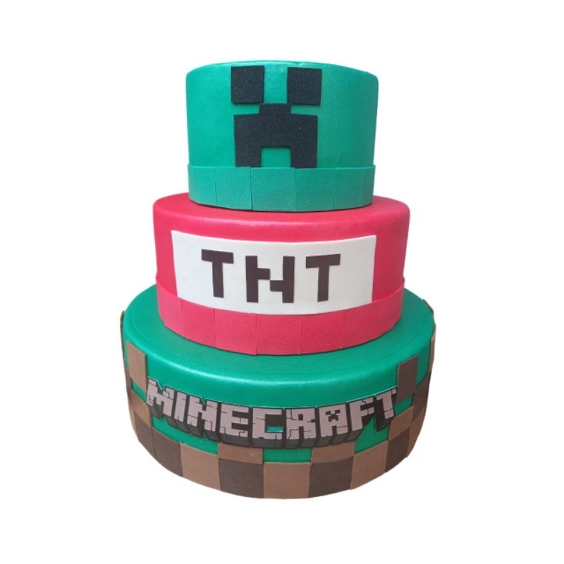 Bolo Fake Minecraft | Shopee Brasil