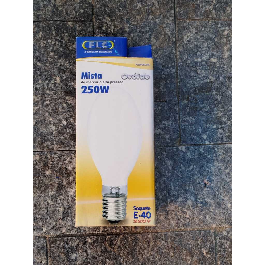 lampada mista mercurio 250 w 220v e40 FLC | Shopee Brasil