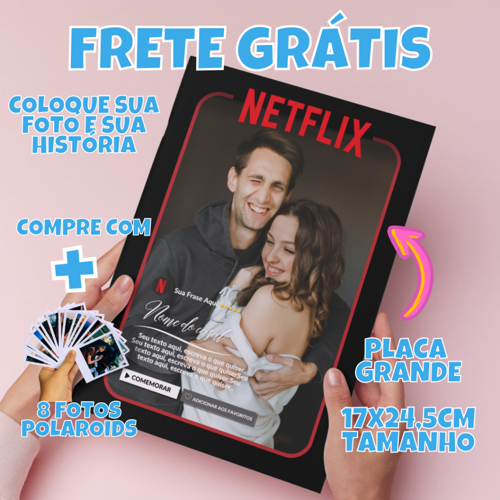 Placa Netflix - Presente para quem você ama! | Shopee Brasil