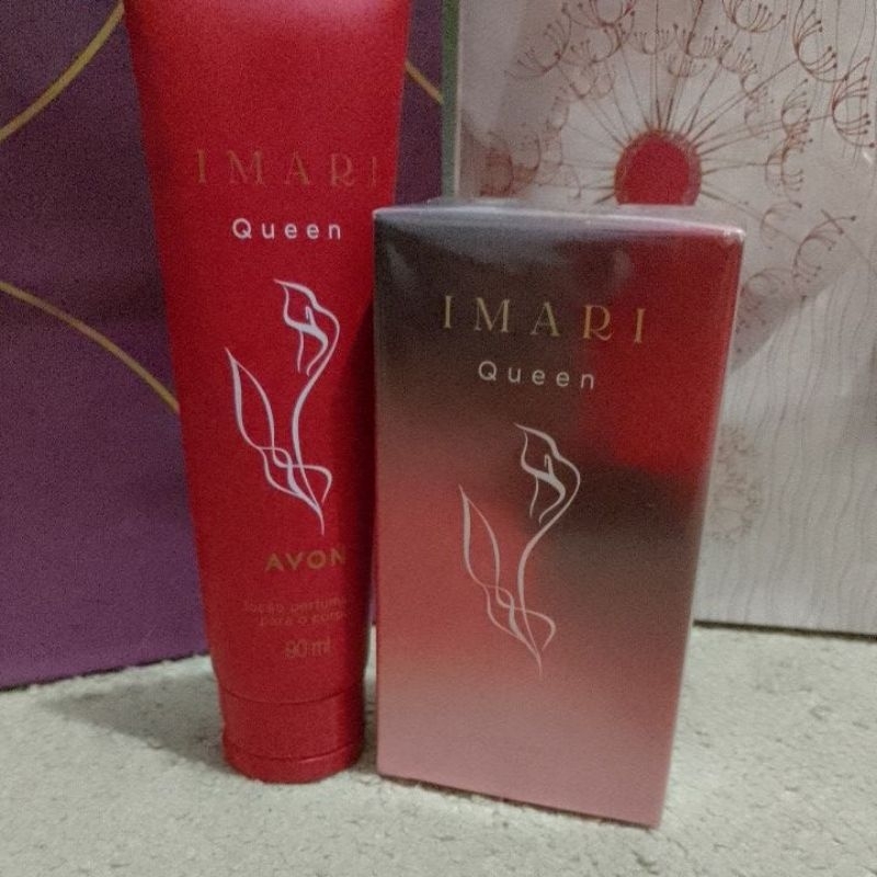 Perfume e creme hidratante Avon Imari Queen | Shopee Brasil