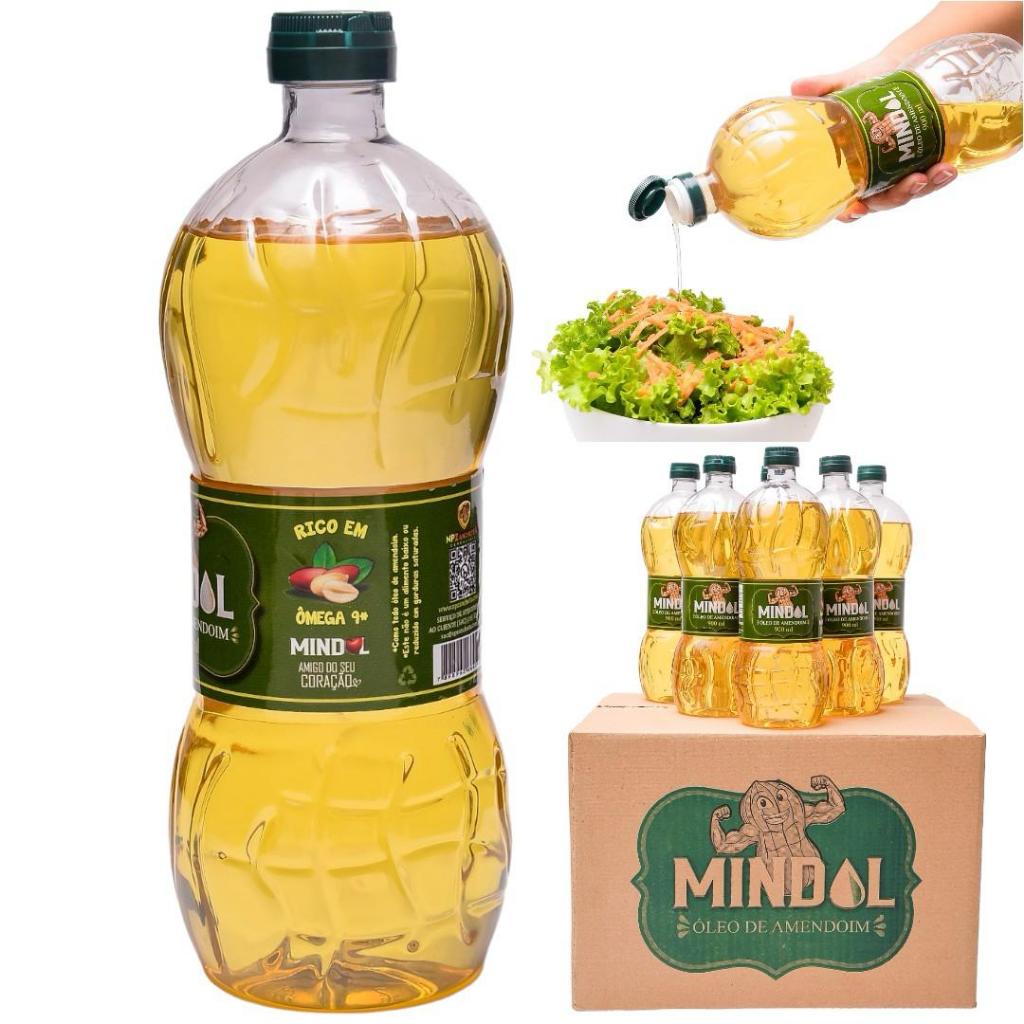 Óleo de Amendoim Puro 100% Vegetal 900ml Mindol 1 Unidade | Shopee Brasil