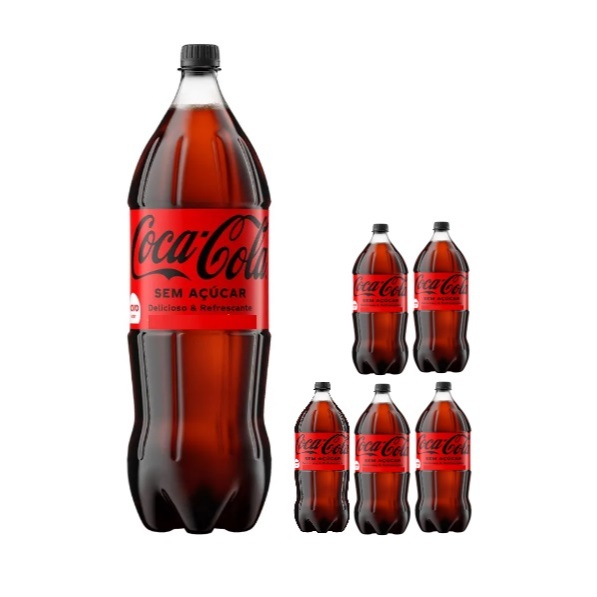 Refrigerante Coca-cola Sem Açúcar 2l Pet C/06 | Shopee Brasil