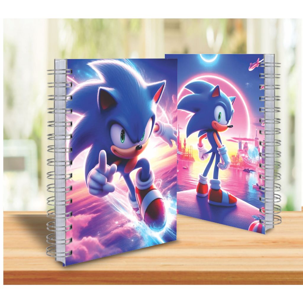 Caderno Sonic A5 - 100 Folhas 15x21 (Tamanho Pequeno) | Shopee Brasil