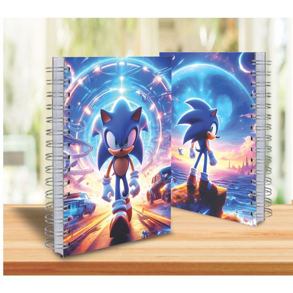 Caderno Sonic A5 - 100 Folhas 15x21 (Tamanho Pequeno) | Shopee Brasil