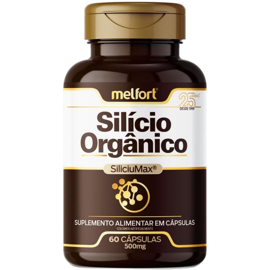 SiliciuMax - Silício Orgânico 500mg 60 Cápsulas Suplemento | Shopee Brasil