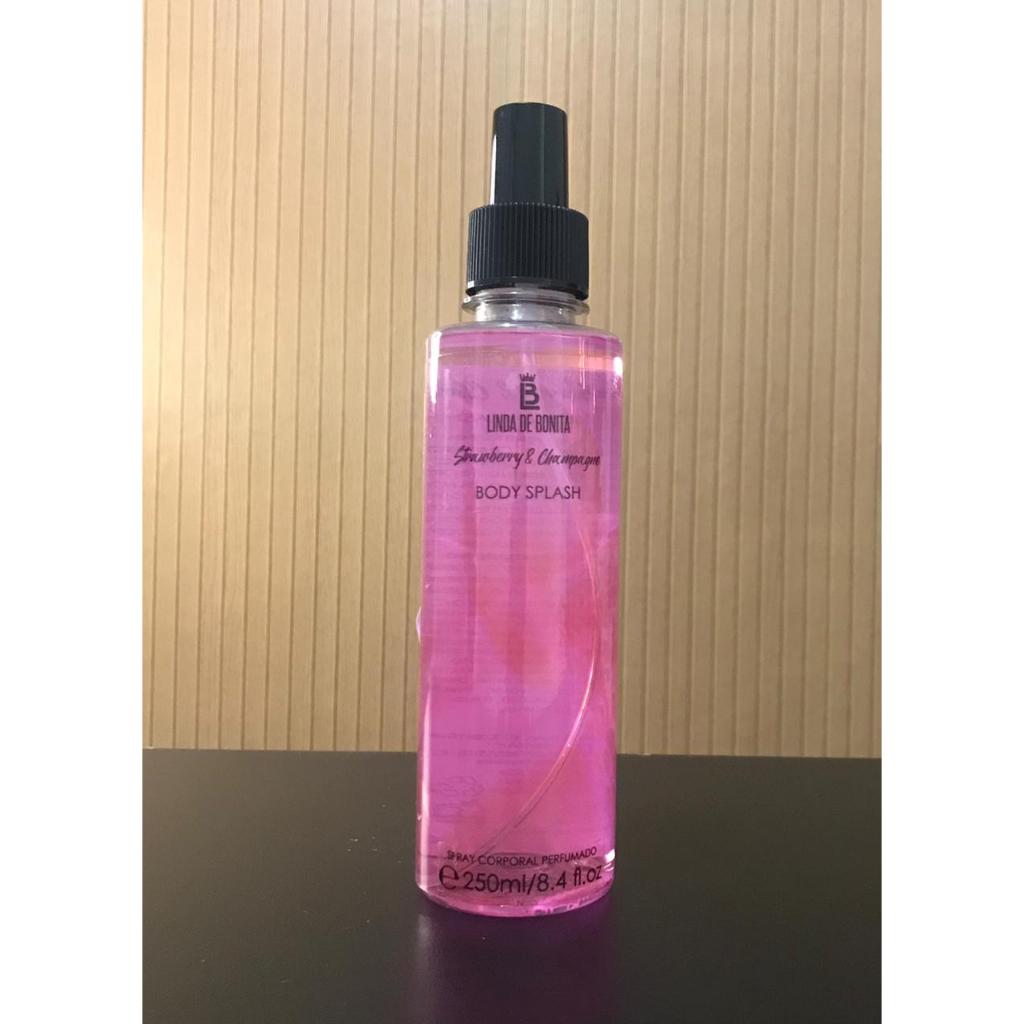 Body Splash Strawberry e Champagne 250ml | Shopee Brasil