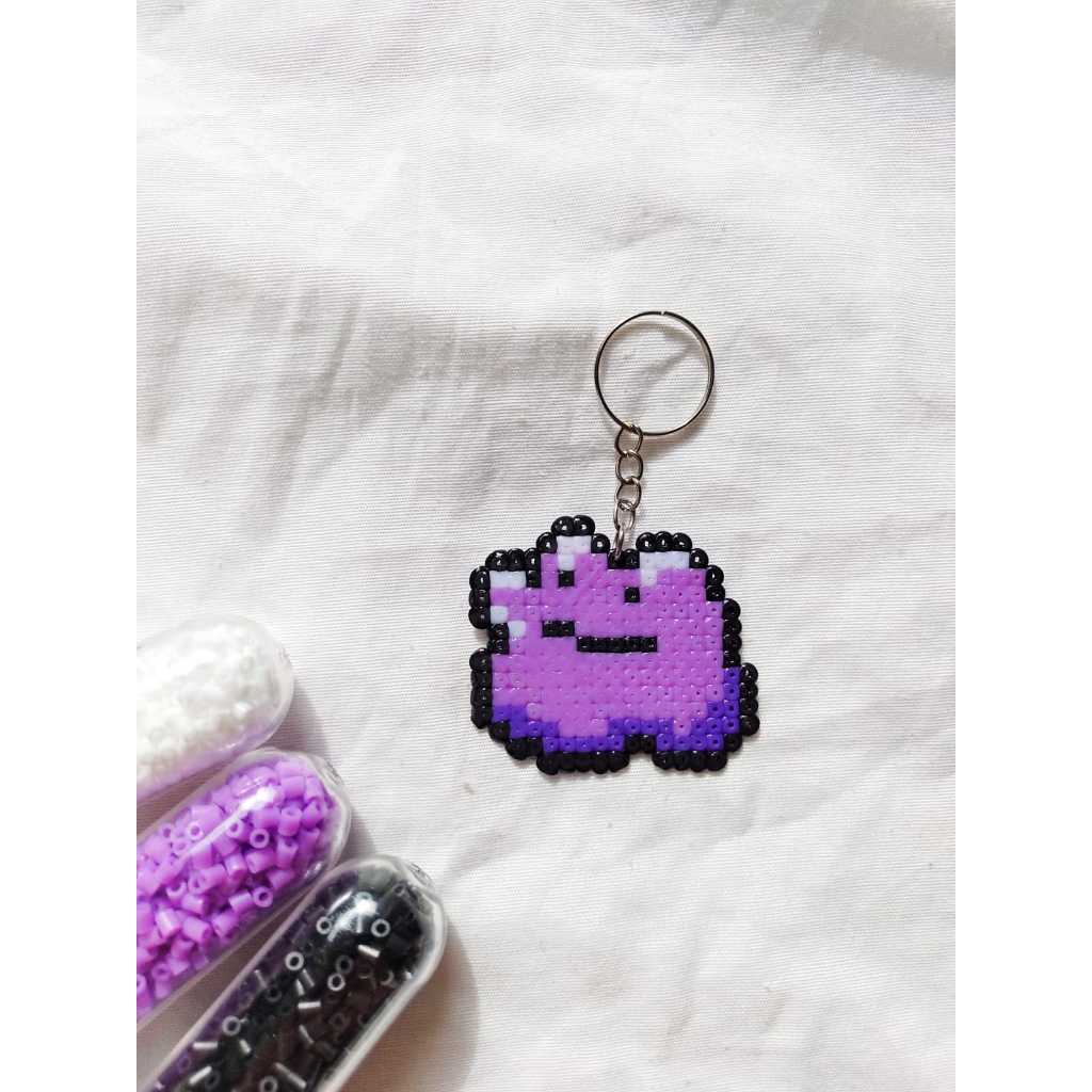 chaveiro nerde geek anime pokémon ditto pixel art | Shopee Brasil