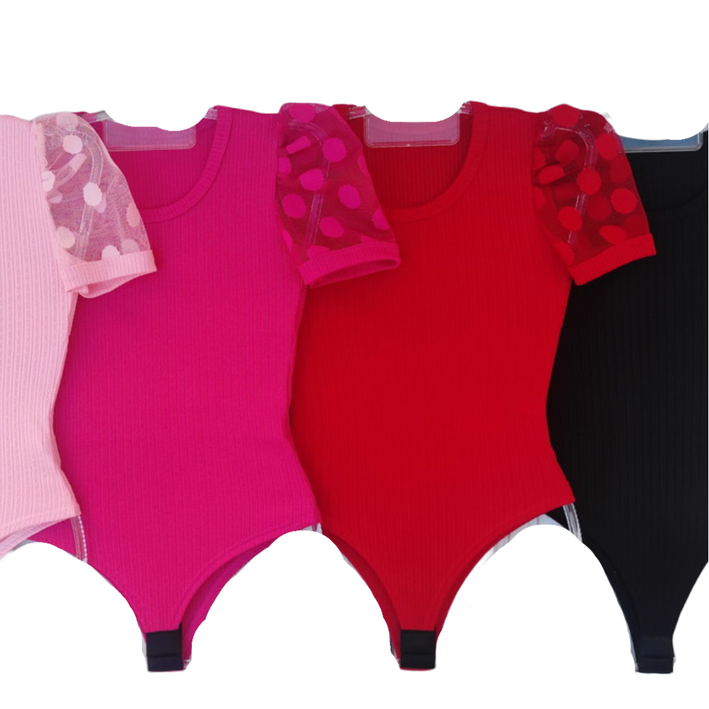 Body Bore Bori Infantil Menina Manga Tule Mini Diva | Shopee Brasil