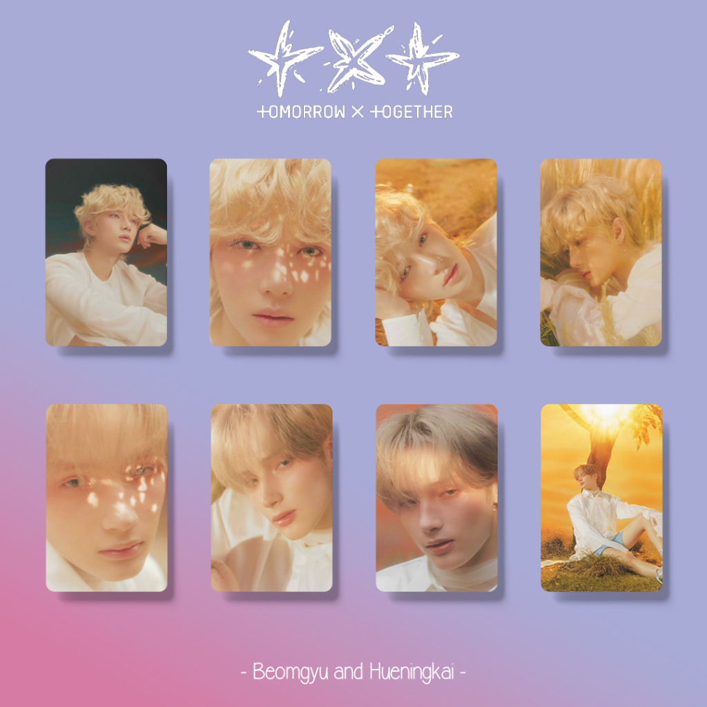 Kit Photocard TXT Light Minisode 3: Tomorrow (FANMADE) Frente e Verso ...