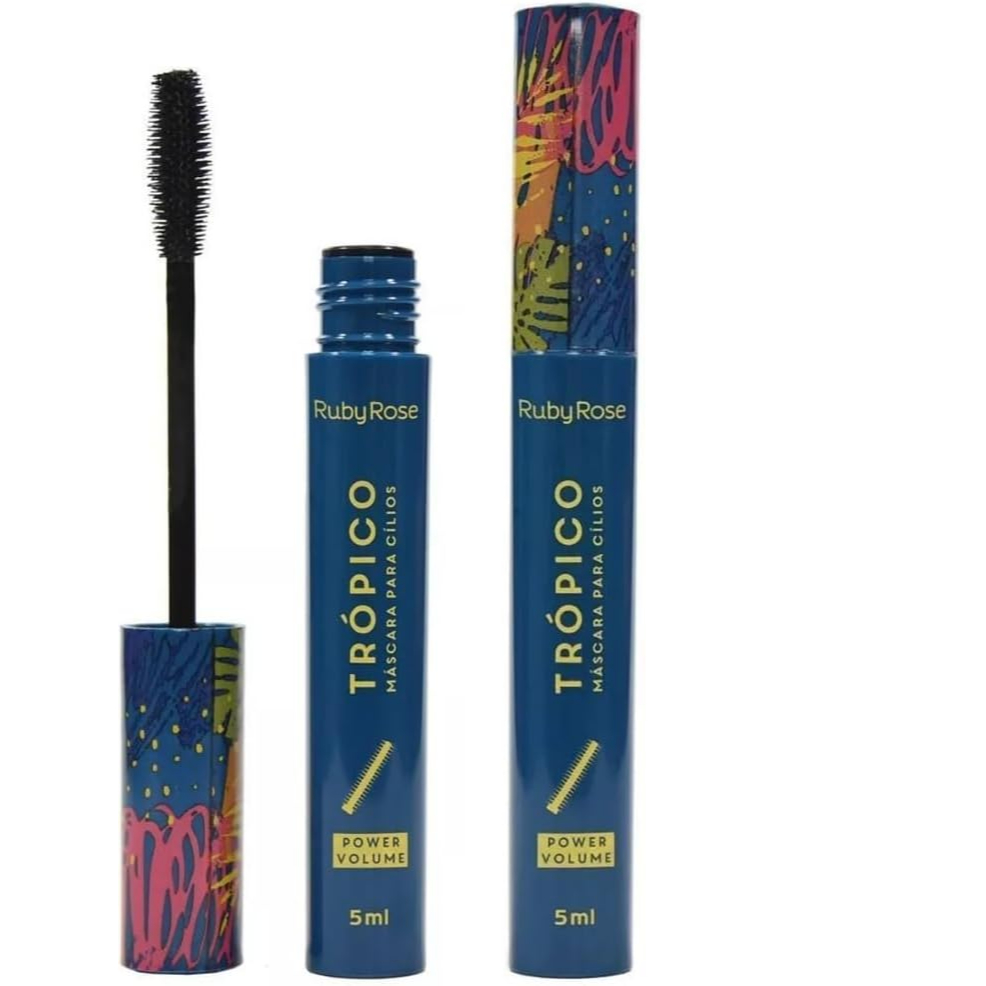 Rímel Ruby Rose Trópico Mascara de Cílios 15ml Preto | Shopee Brasil