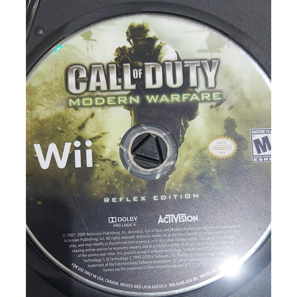 Vendo Jogo Nintendo Wii Call of Duty Modern Warfare | Shopee Brasil