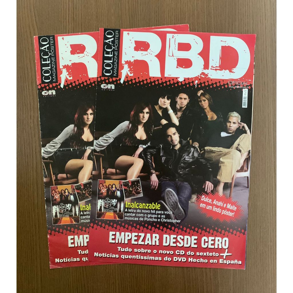 Revista Coleção Magazine Pôster RBD Oficial Rebelde nº 2 | Shopee Brasil