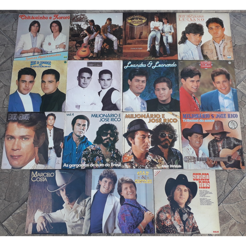 Lote 15 Lps Vinil Sertanejo | Shopee Brasil
