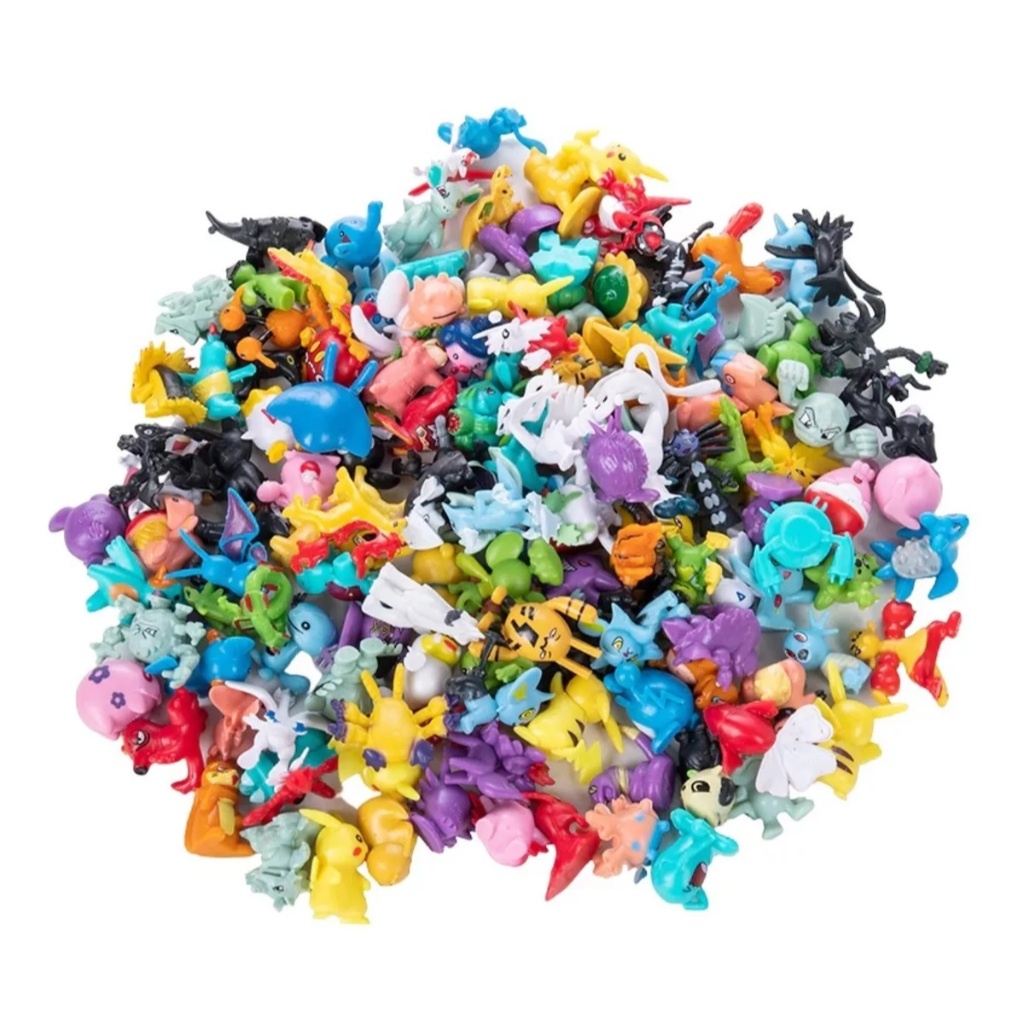 Kit de Miniaturas Pokémon Sortidos Sem Repetições - Packs Com 12 24 36 ...