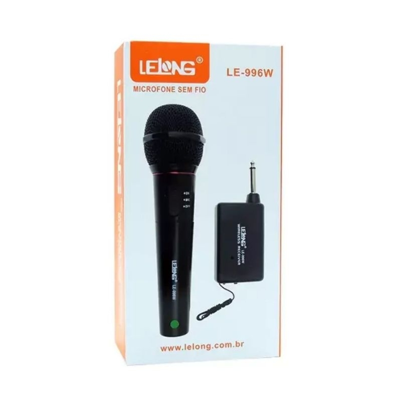 Microfone sem Fio Profissional LeLong LE 996W | Shopee Brasil