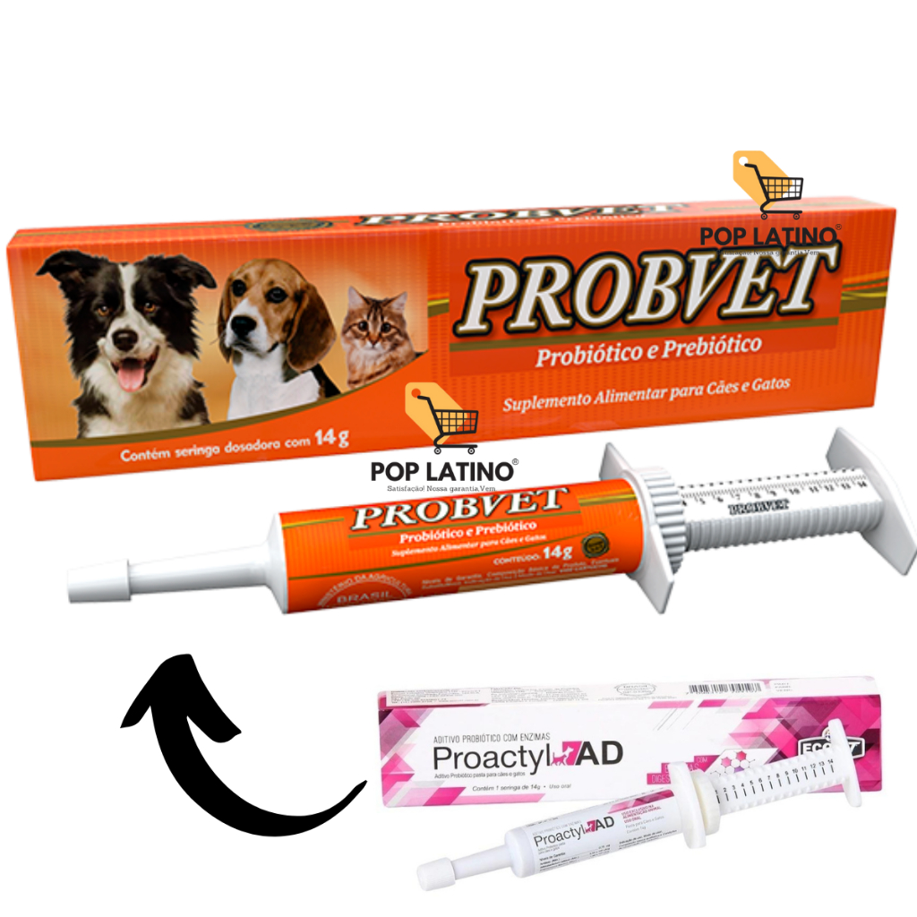 Probvet Aditivo Probiótico Bilhoes de lactobacilus Vivos e Prebiótico ...