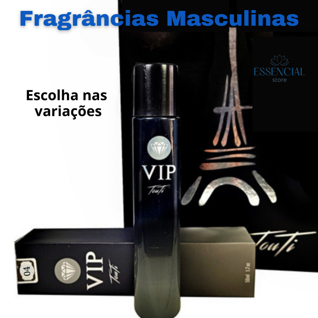 Perfume Touti VIP Masculino - Escolha nas Variações - Escorrega o Preço