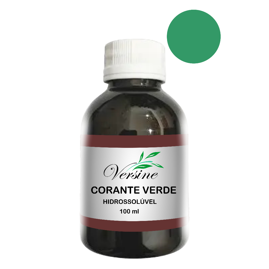 Corante Verde Liquido Hidrossolúvel Para Cosméticos e Artesanato 100 Ml ...