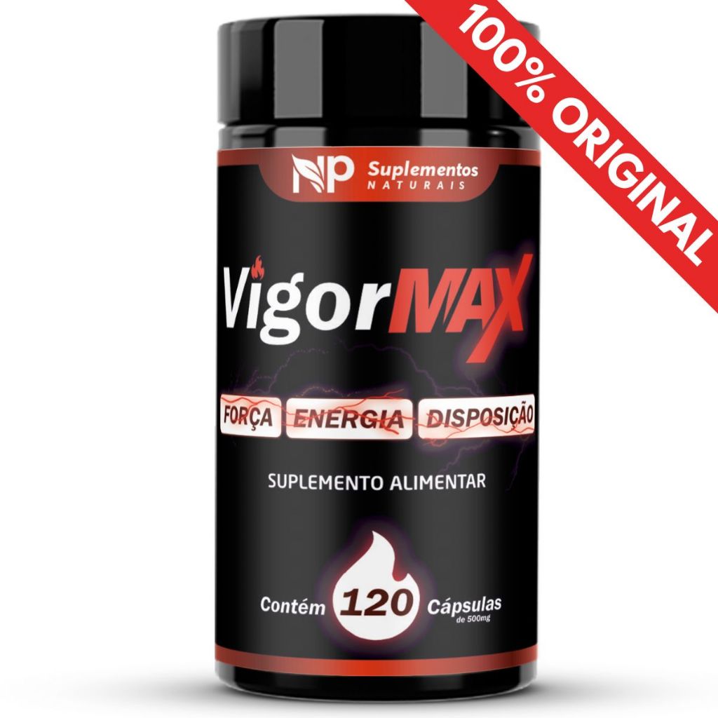 VigorMax 120 Cápsulas 500mg Força Energia Disposição | Shopee Brasil
