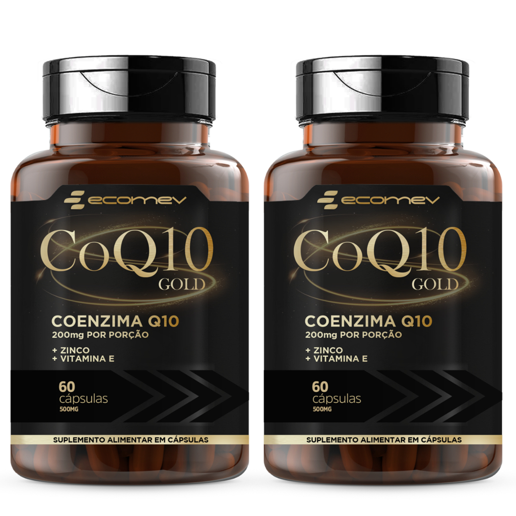 2Un Coenzima Q10 Gold 500Mg CoQ10 Formula PURA 120 Cáps Laudo de Pureza ...