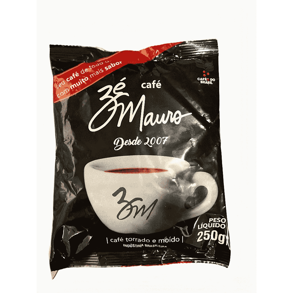 Café Torrado E Moído Zé Mauro Pacote 250g | Shopee Brasil