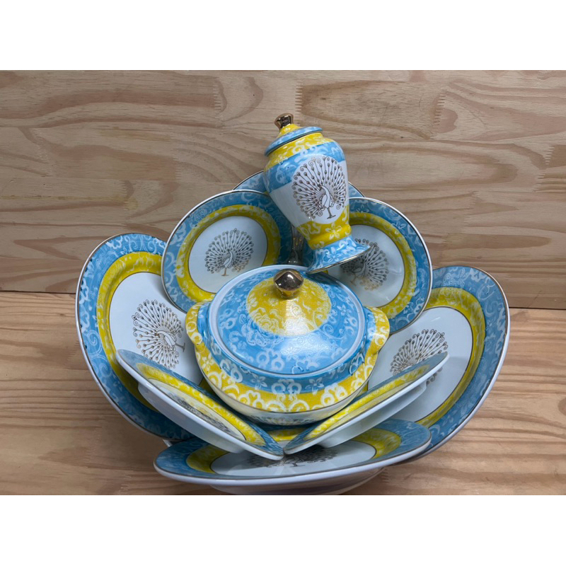 iba logun Ede 11 PCs com bacia em porcelanas | Shopee Brasil