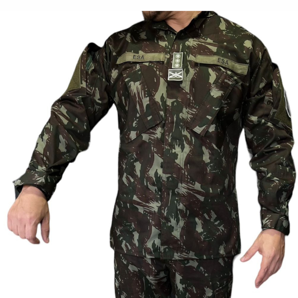 Farda Modelo Novo Exército Brasileiro Alta Solidez Camuflada | Shopee Brasil
